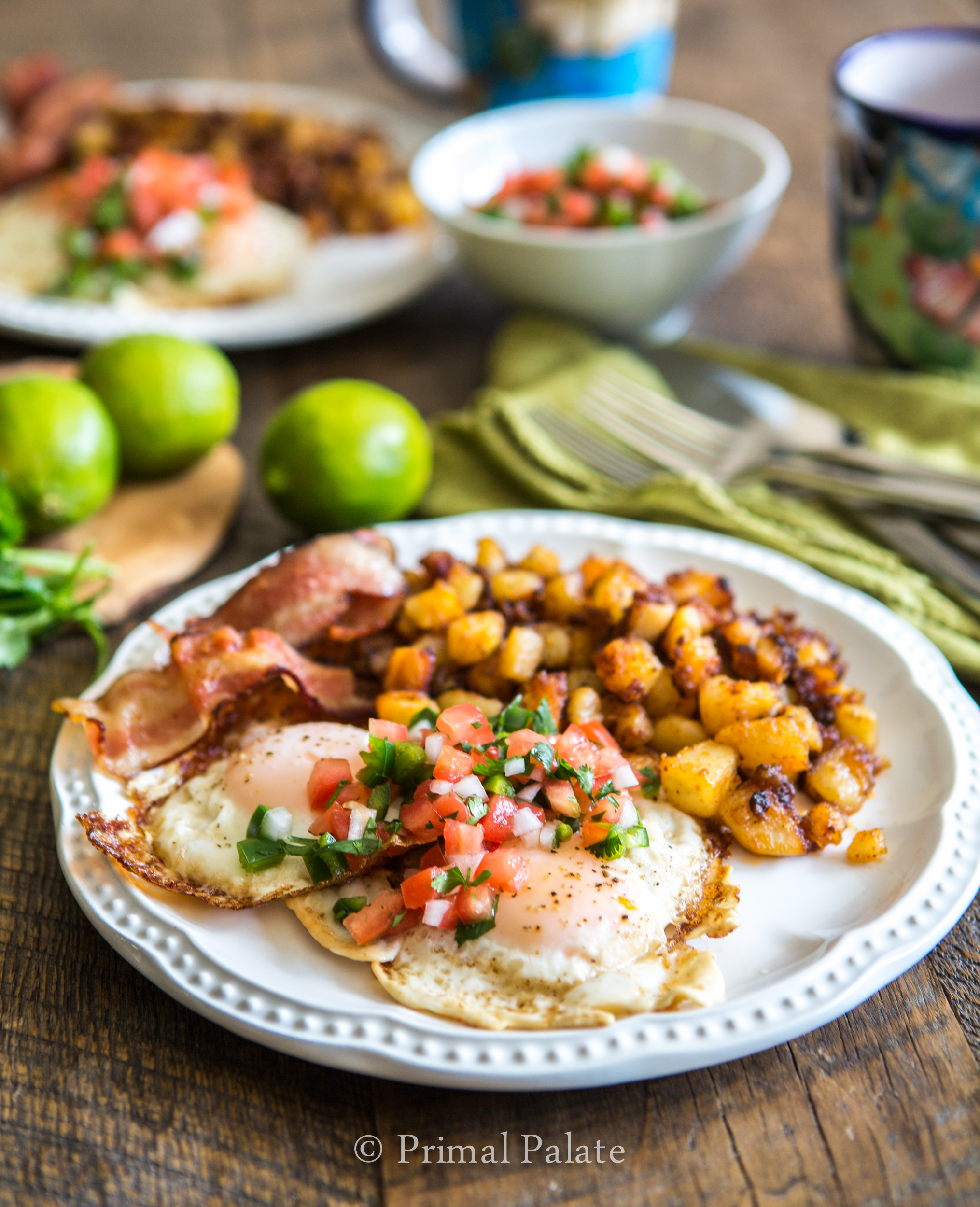 Eggs Pico de Gallo Potatoes | Primal Palate | Paleo Recipes