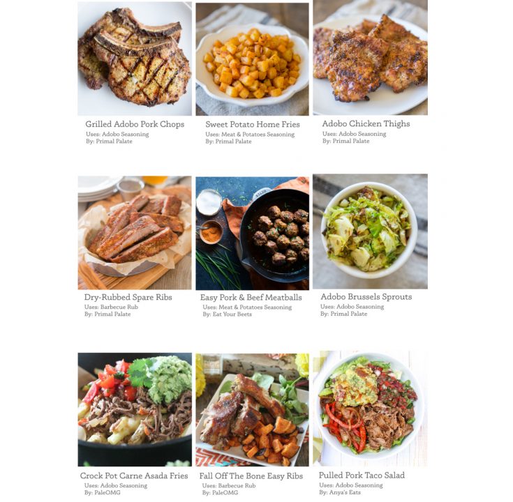 Recipes that use Primal Palate Organic Spices | Primal Palate | Paleo ...