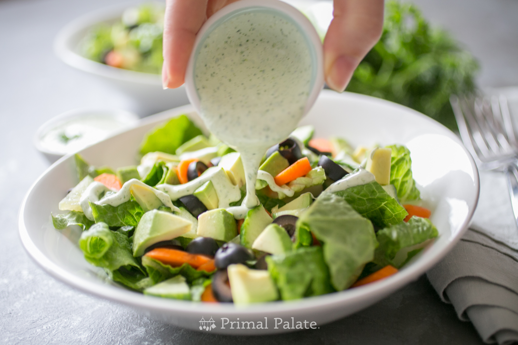 Garden Ranch Dressing | Primal Palate | Paleo Recipes