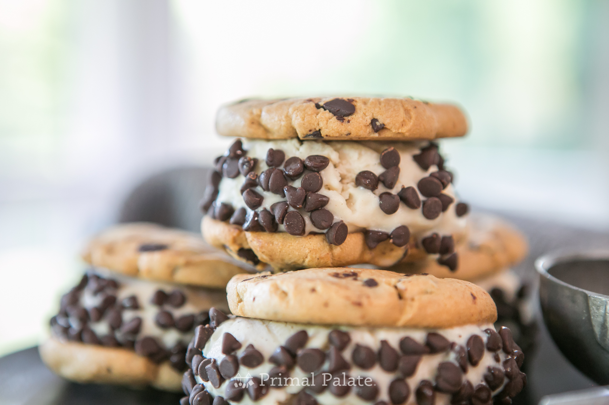 Cool off with a Chocolate Chip Cookie Ice Cream Sandwich | Primal ...