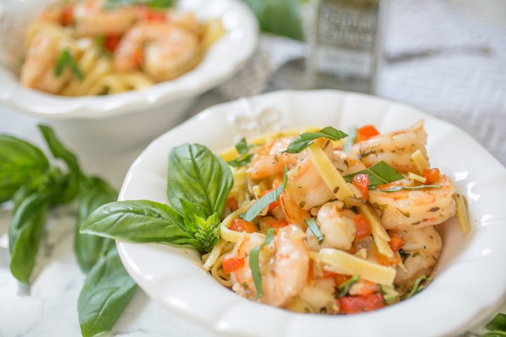 Super Gyro Shrimp Fettuccine Recipe | Primal Palate | Paleo Recipes