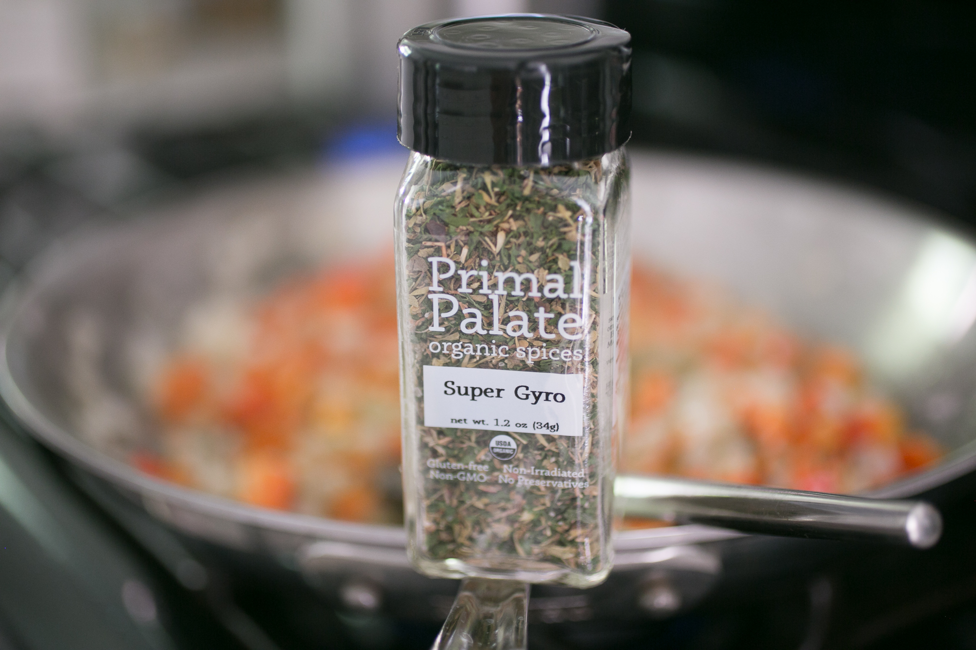 Super Gyro Shrimp Fettuccine Recipe | Primal Palate | Paleo Recipes