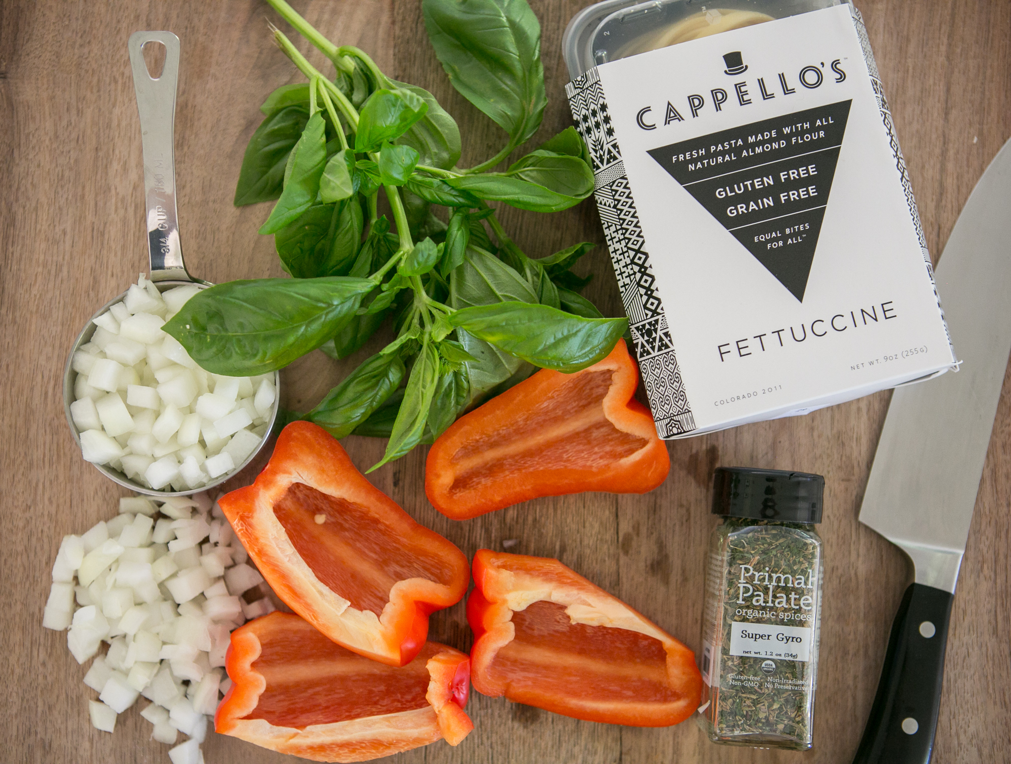 Super Gyro Shrimp Fettuccine Recipe | Primal Palate | Paleo Recipes