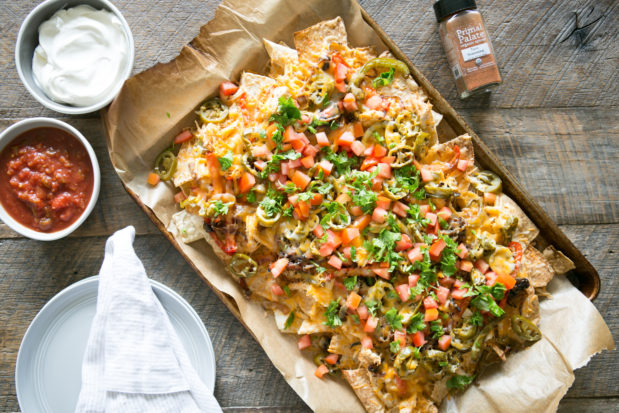 Chicken Fajita Nachos | Primal Palate | Paleo Recipes