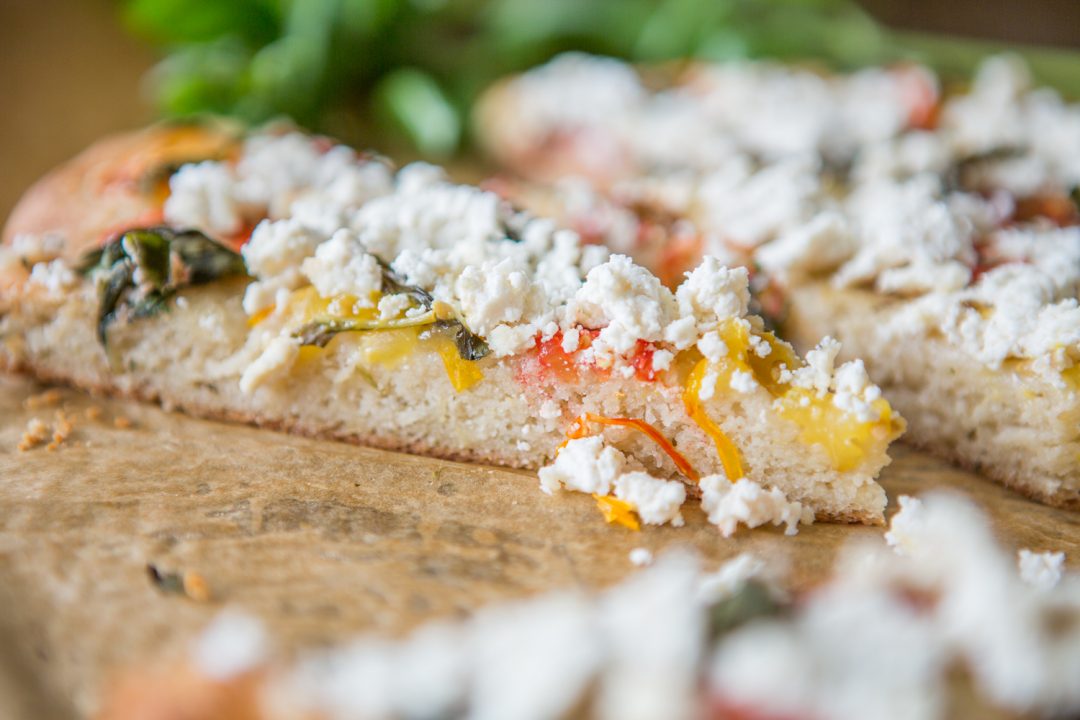 Tomato, Basil, and Ricotta Flatbread | Primal Palate | Paleo Recipes