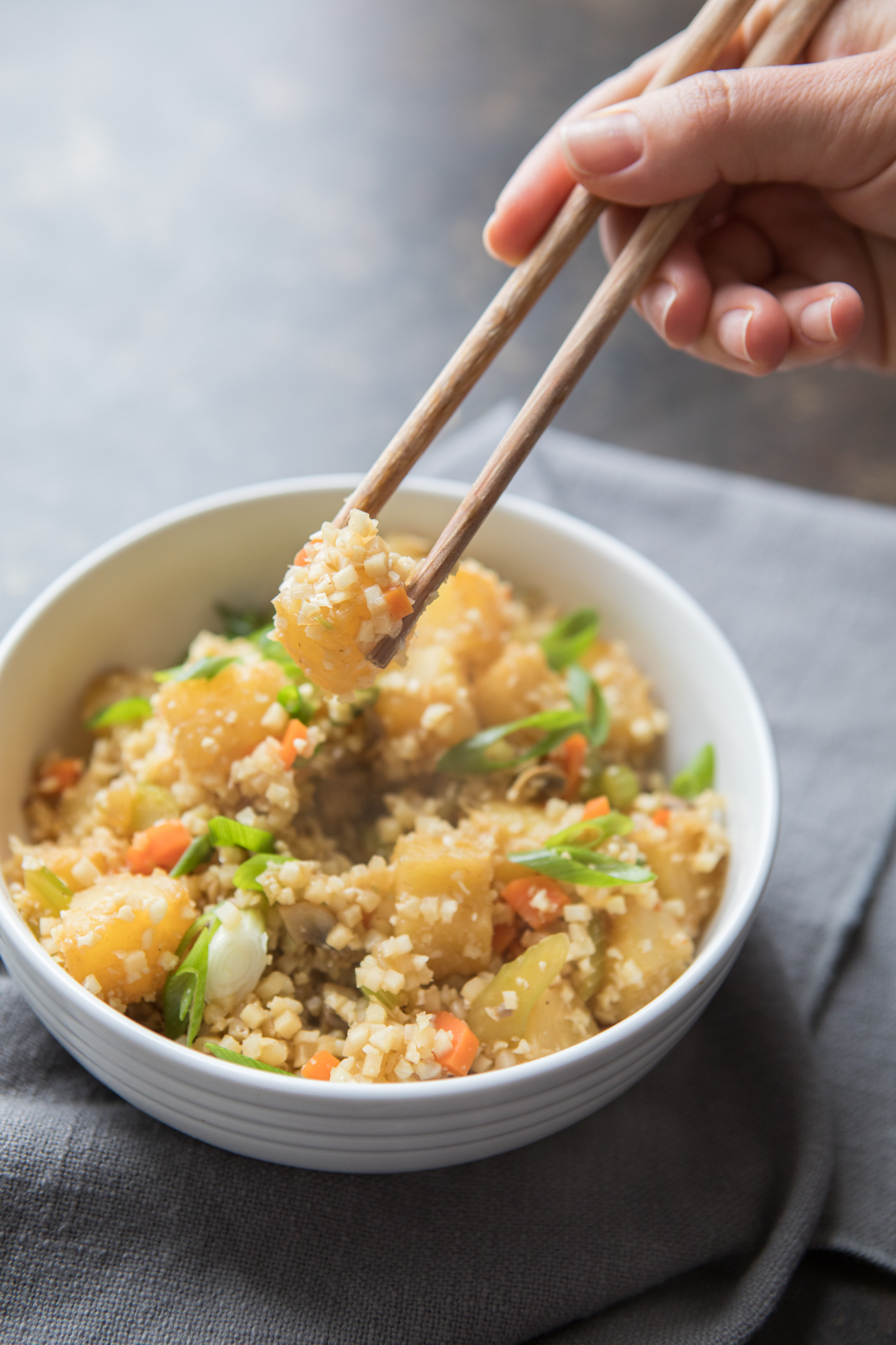 Pineapple Fried “Rice” | Primal Palate | Paleo Recipes