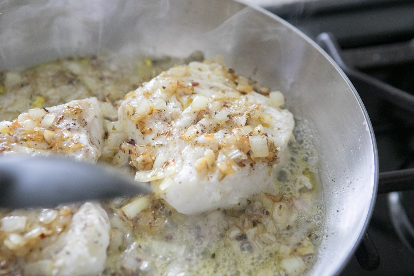 Pan Seared Cod with Herbs and Lemon | Primal Palate | Paleo Recipes